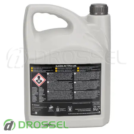Оригинальная охлаждающая жидкость (антифриз) Renault Glaceol RX Type E ...