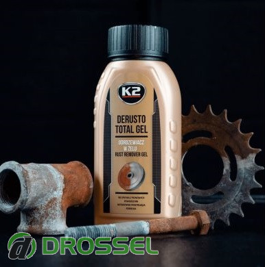 Гелевый растворитель ржавчины K2 Derusto Total Gel L375 (250мл ...